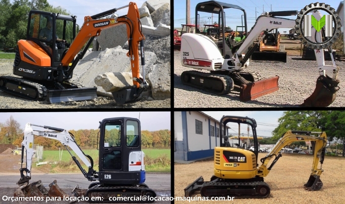 Mini Escavadeira – Locação pelo Melhor Custo Benefício do Mercado